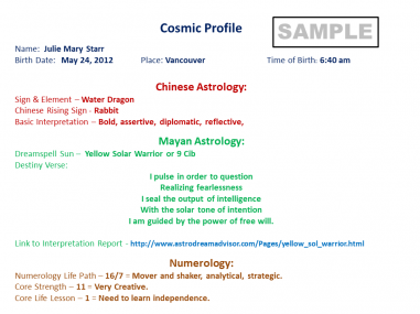 Cosmic Profile - Family Package Bonus